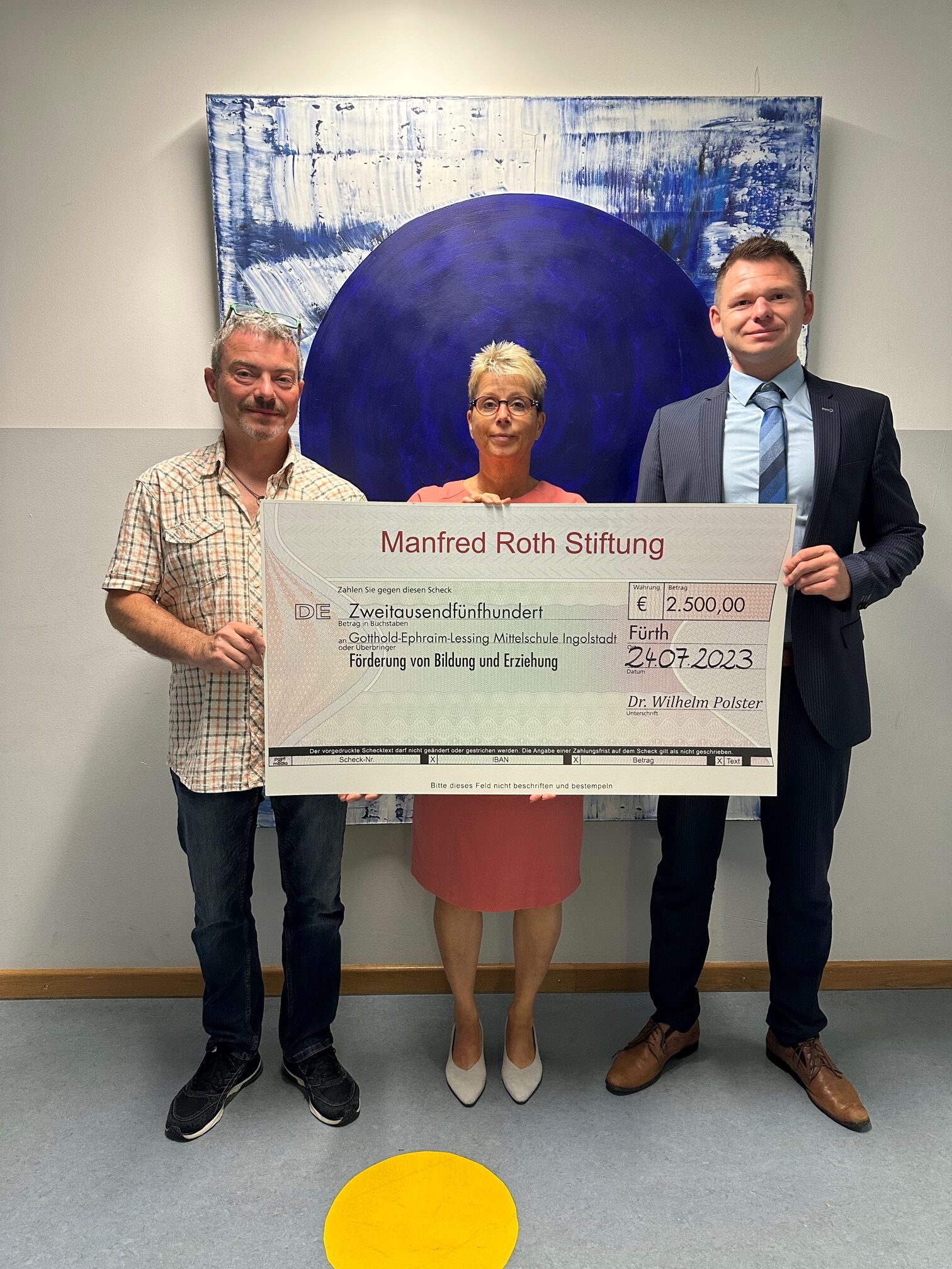 Herzlichen Dank an die Manfred Roth Stiftung! – MS Lessing